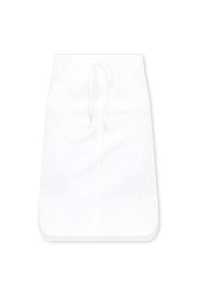 Alina White Denim Drawstring Skirt - Blue Bungalow AU