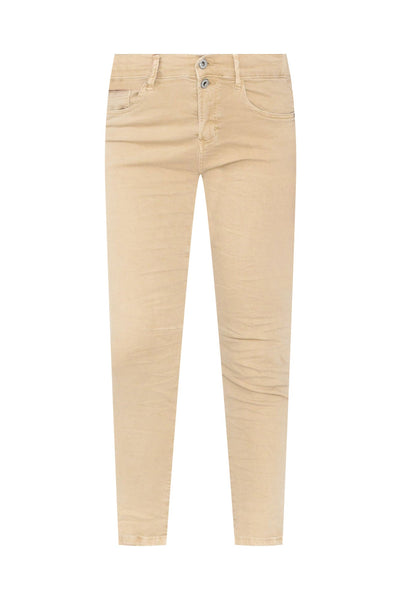 Ellery Beige Cotton Stretch Jeans - Blue Bungalow AU