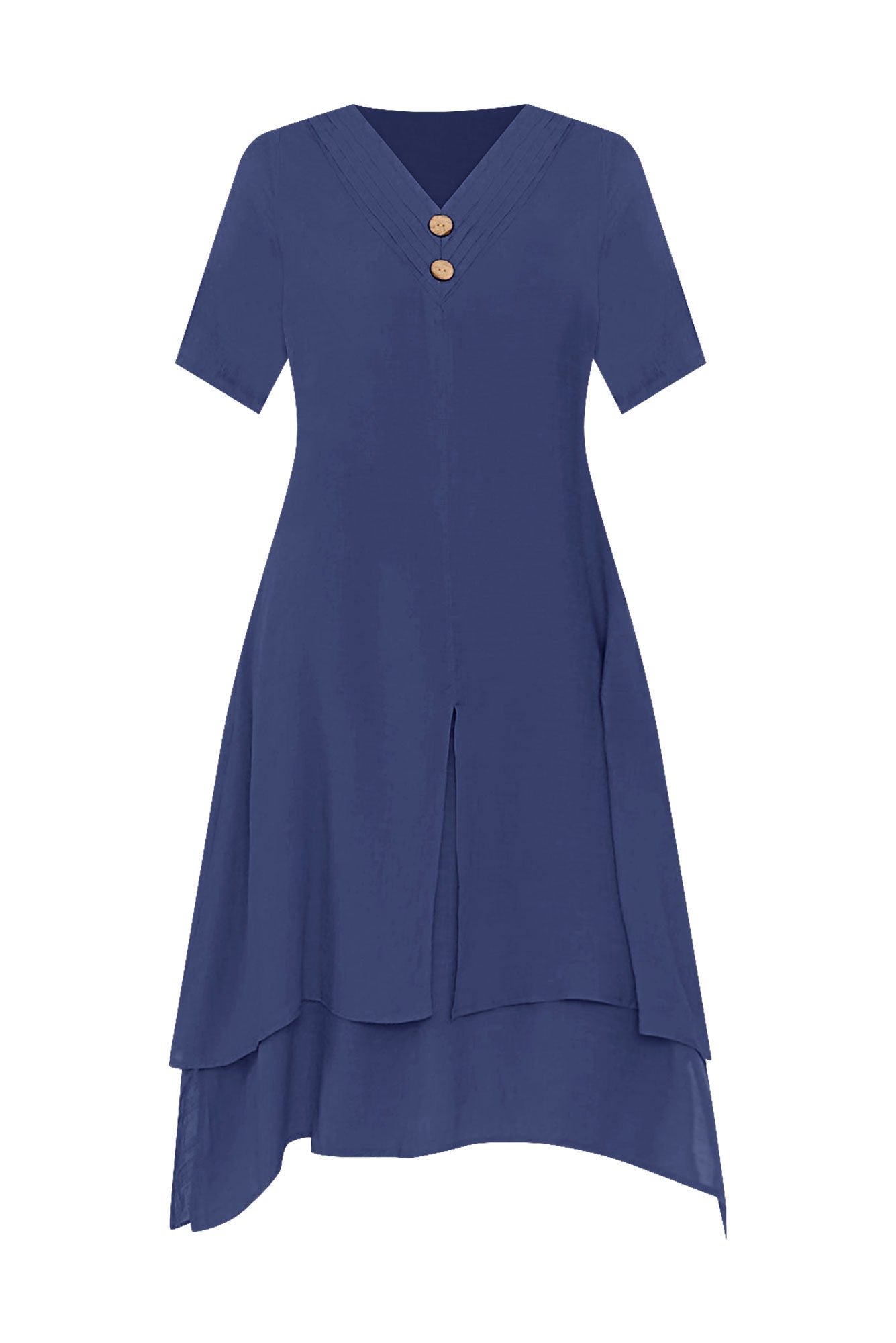 Nala Deep Blue Layers Dress - Blue Bungalow AU