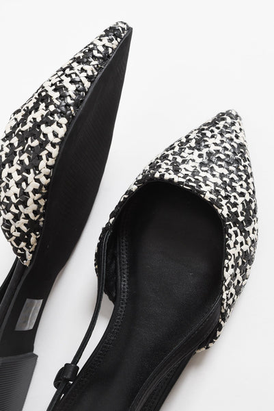 Ava Black Leather Slingback Mule - Blue Bungalow AU