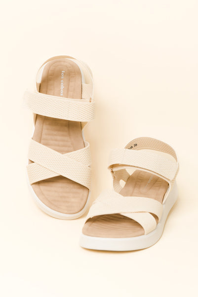 Brasilia Cream Knit Platform Sandal - Blue Bungalow AU