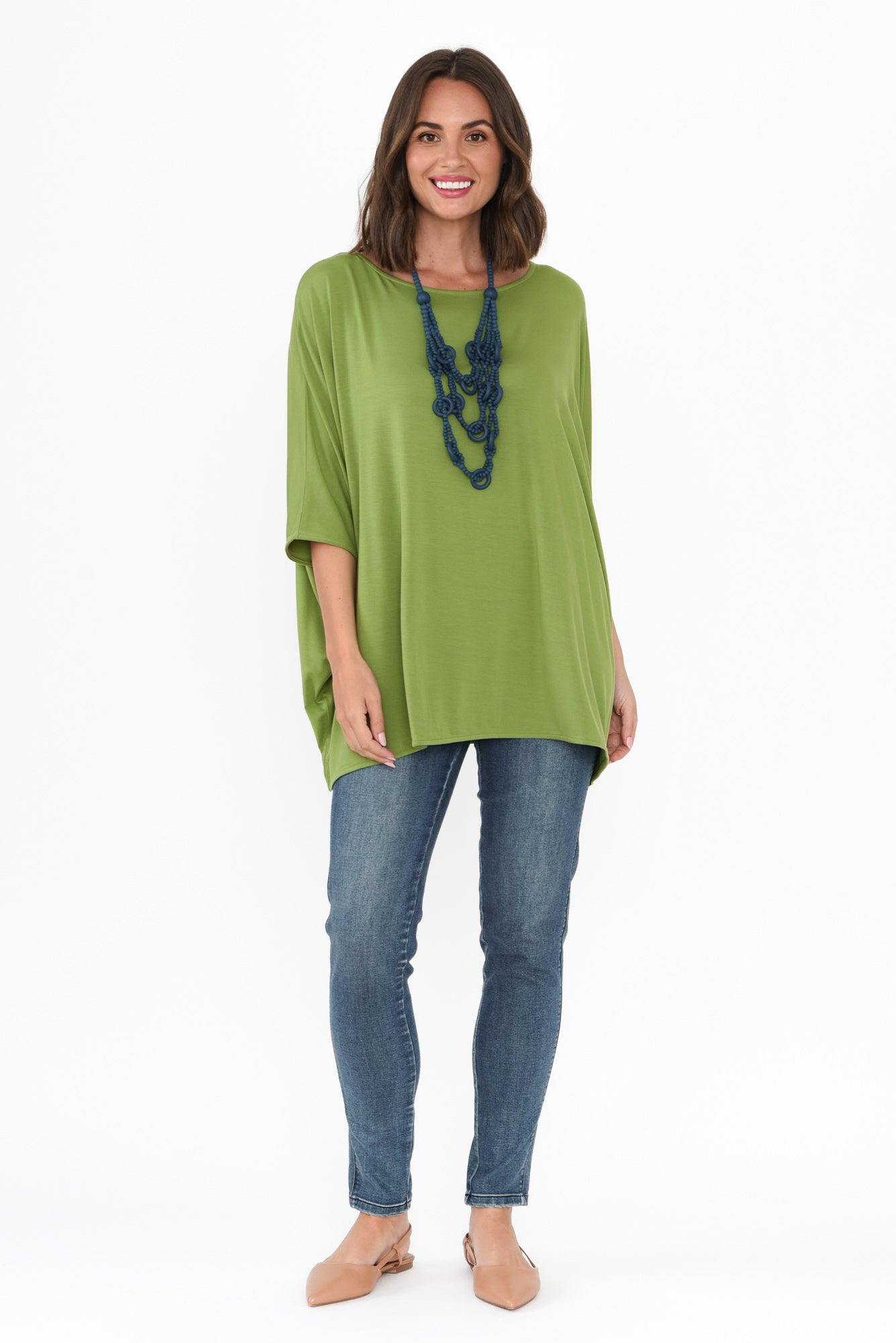 Clemency Green Drape Top - Blue Bungalow AU