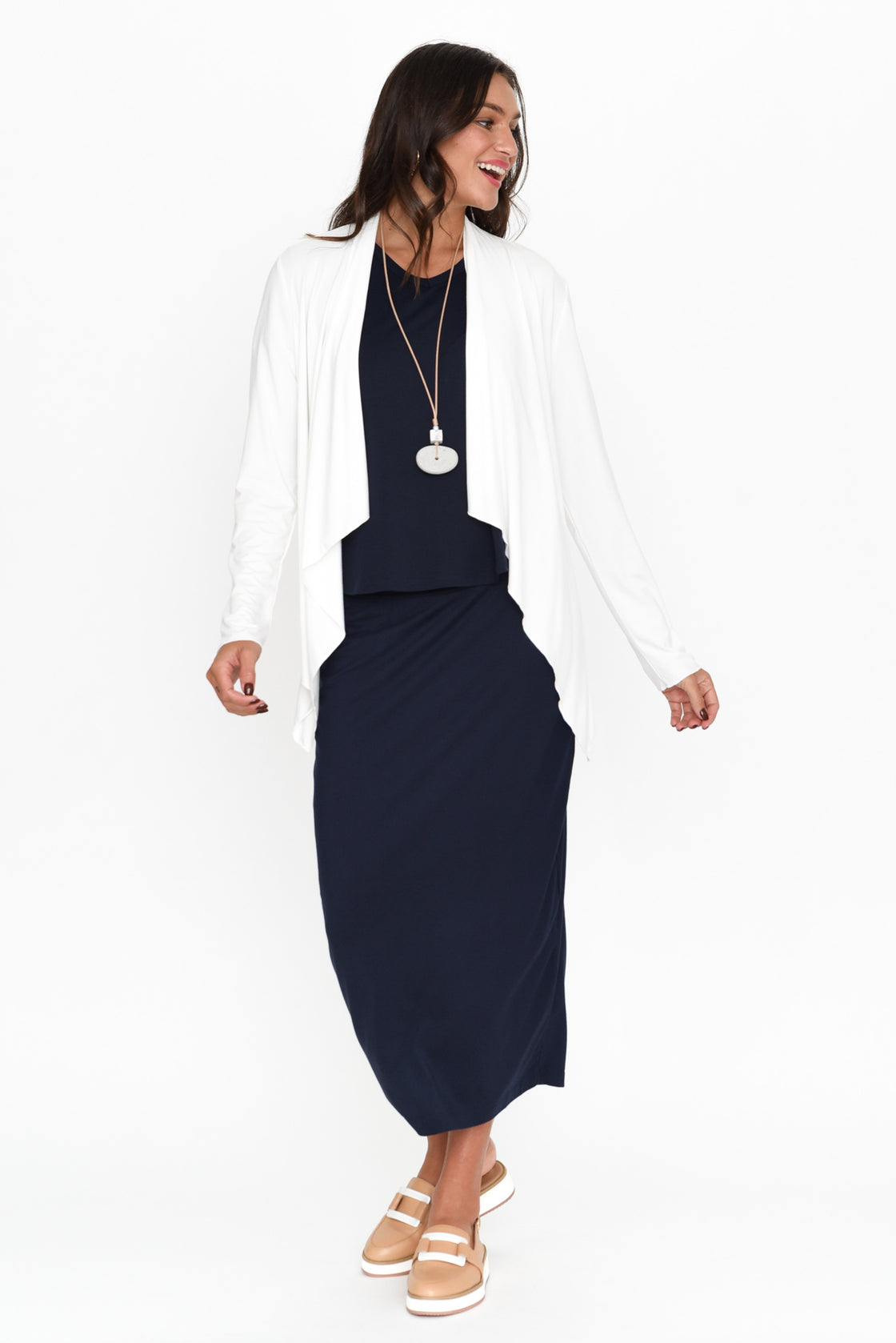 Joni Cream Bamboo Cardigan - Blue Bungalow AU