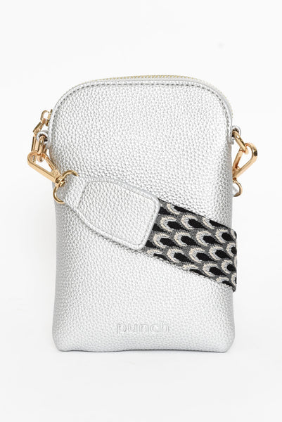 Leola Silver Walker Crossbody Bag - Blue Bungalow AU
