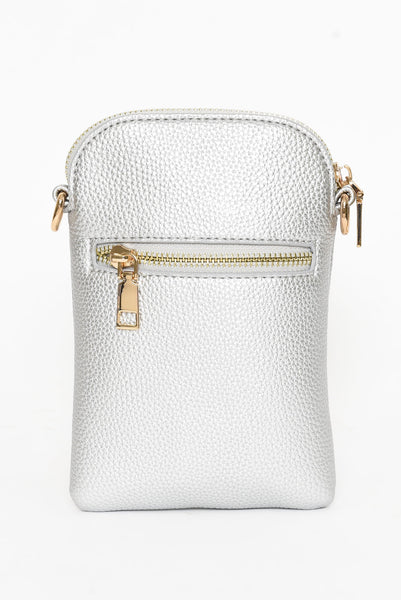 Leola Silver Walker Crossbody Bag - Blue Bungalow AU