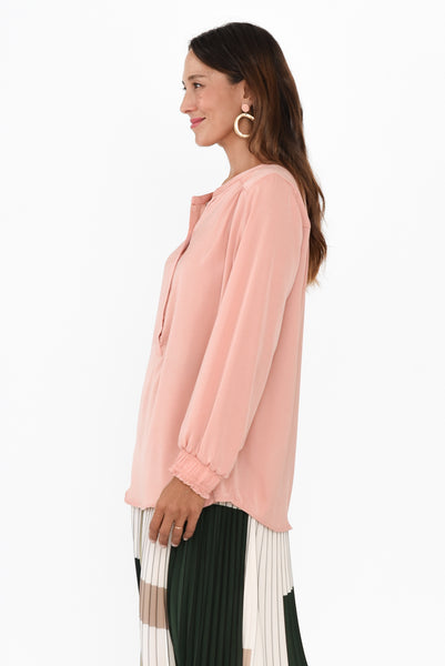 Luxe Peach Gloss Tunic - Blue Bungalow AU