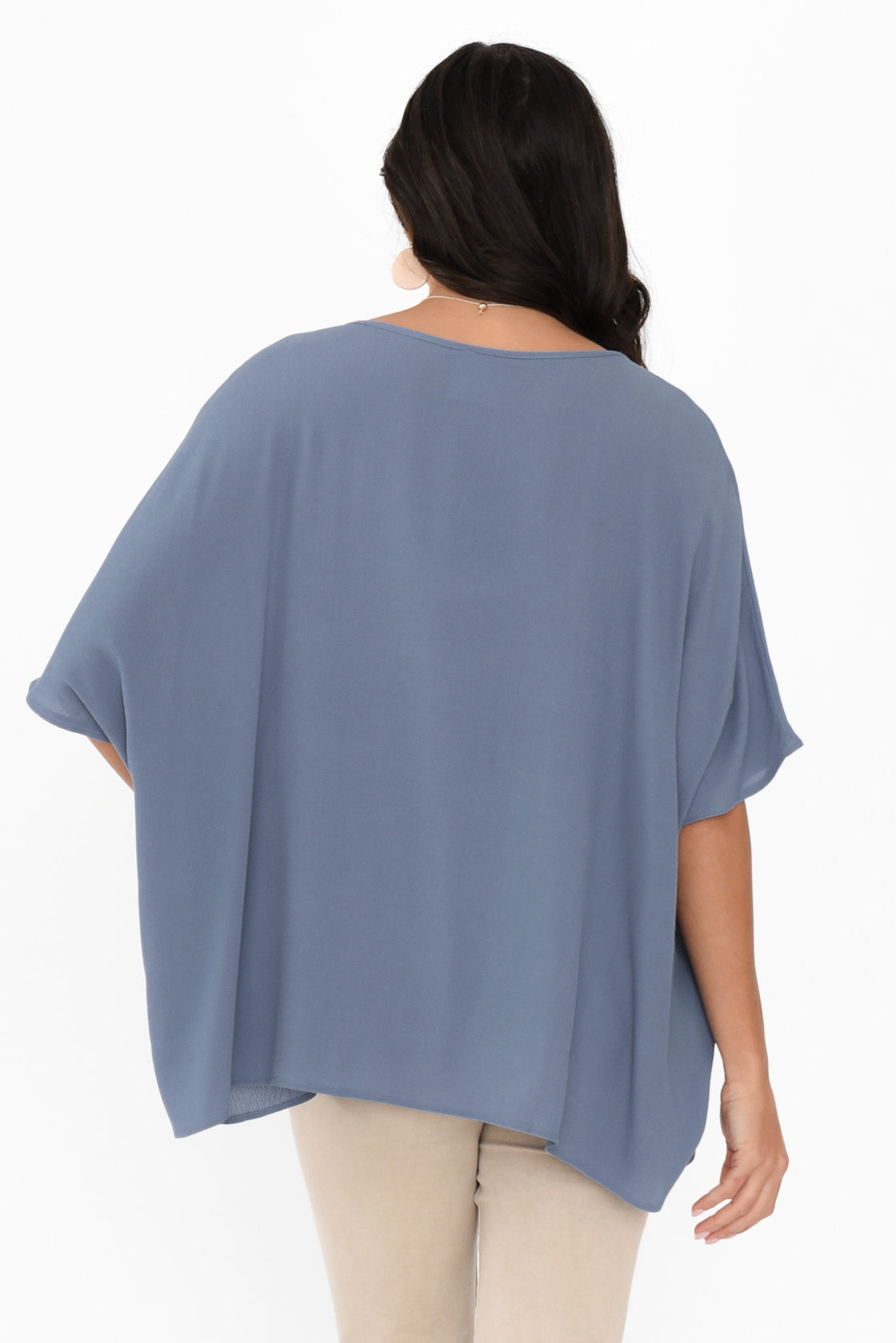 Mali Steel Drape Top - Blue Bungalow AU