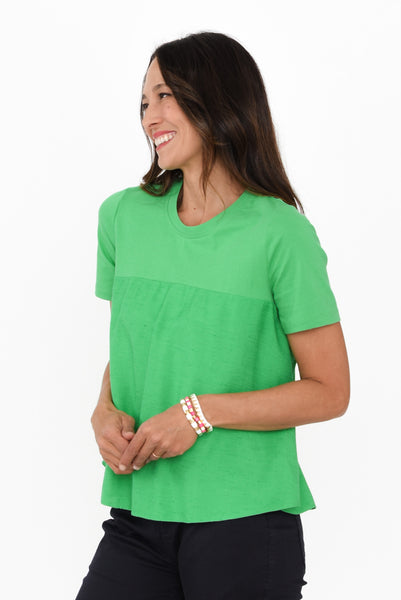 Melrose Green Top - Blue Bungalow AU