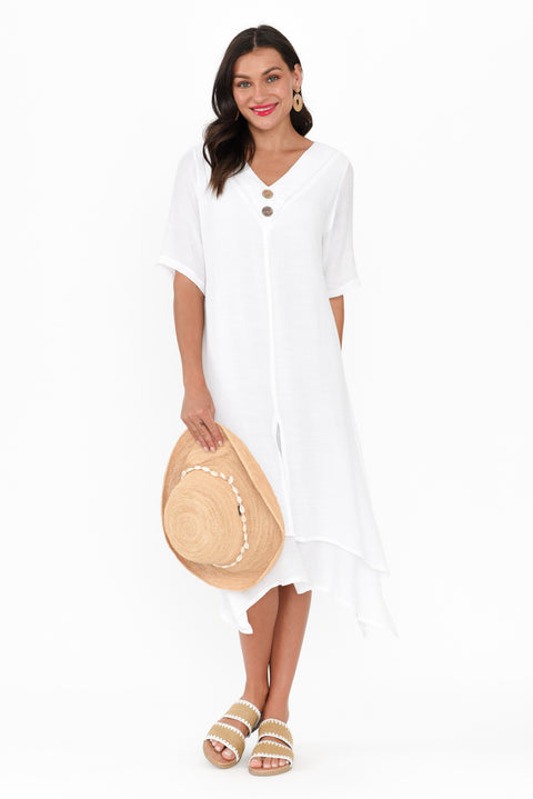 Nala White Layers Dress - Blue Bungalow AU