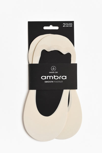 Natural Smooth 2 Pack Sockettes - Blue Bungalow AU