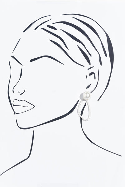 Portia Silver Drop Earrings - Blue Bungalow AU