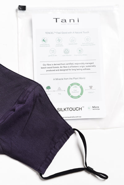 Purple Micro Modal Face Mask - Blue Bungalow AU