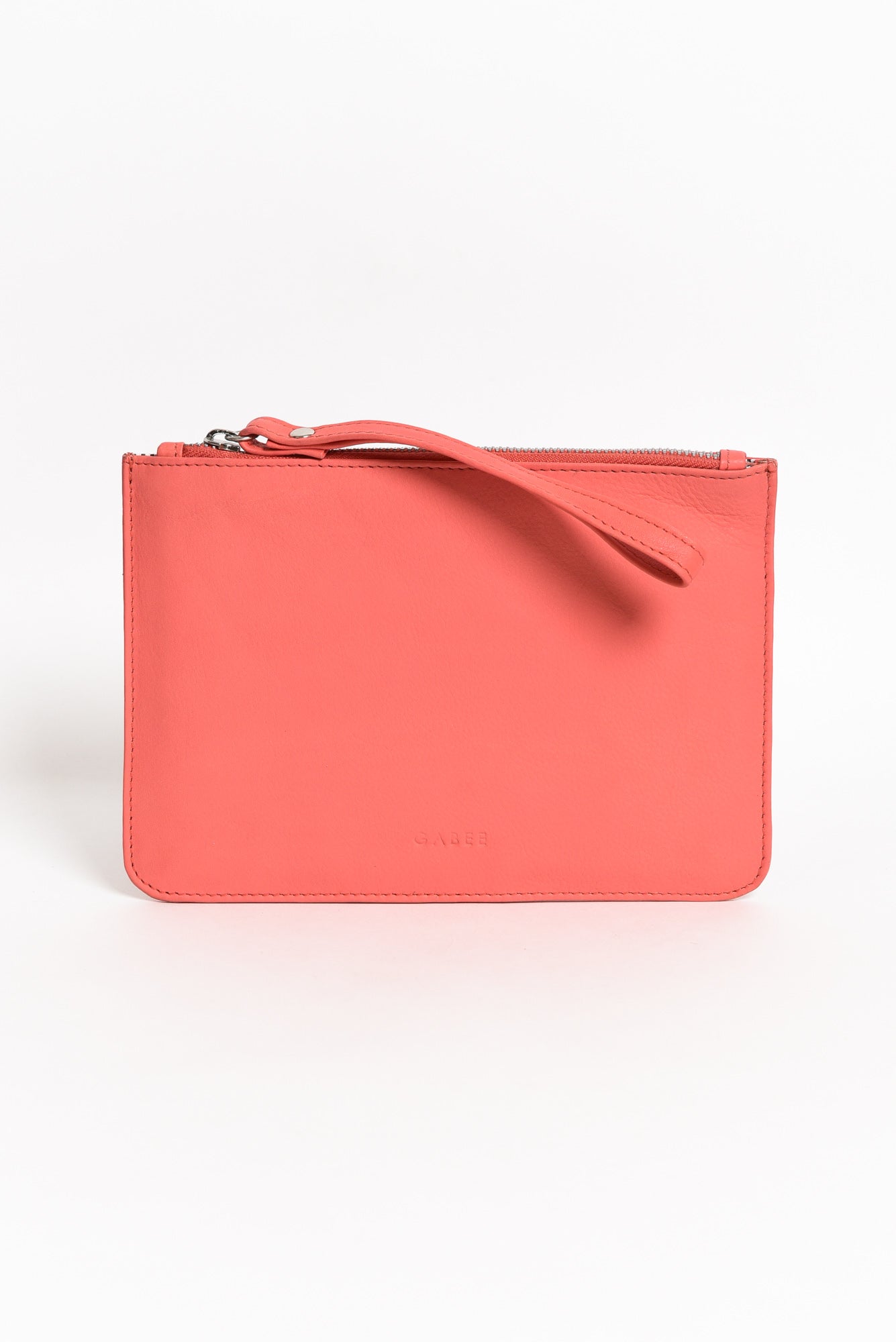 Queens Coral Leather Clutch - Blue Bungalow AU