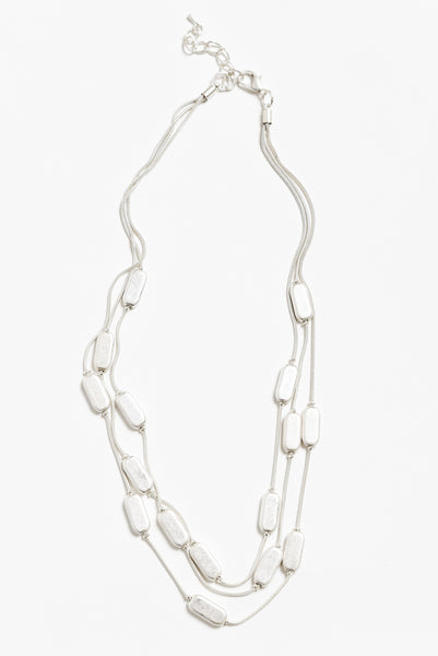 Shan Silver Beaded Necklace - Blue Bungalow AU