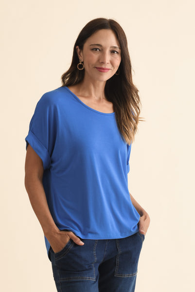 Talullah Blue Bamboo Top - Blue Bungalow AU