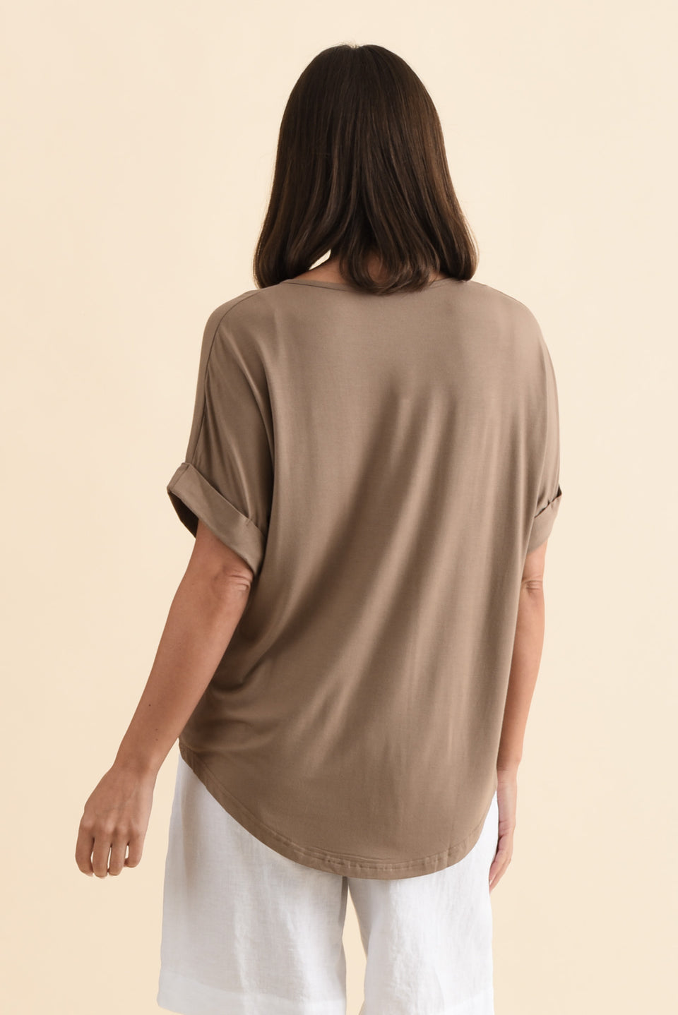 Talullah Mocha Bamboo Top - Blue Bungalow AU